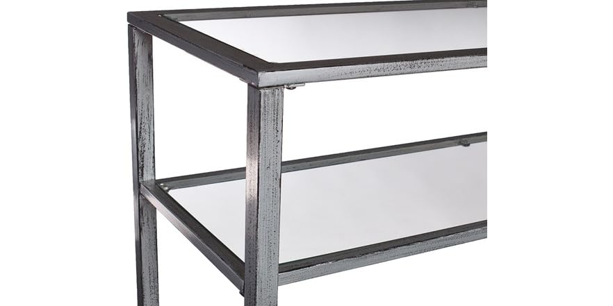 Metal/Glass Console Table - Silver
