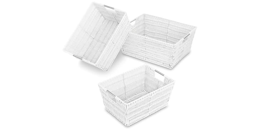 Whitmor Rattique Storage Baskets