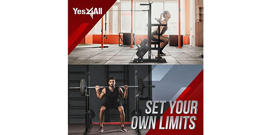 Yes4All 600 LB Barbell Squat Rack