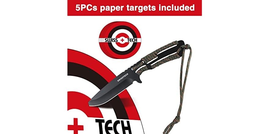 SWISS+TECH 3-Piece Fixed Blade knife