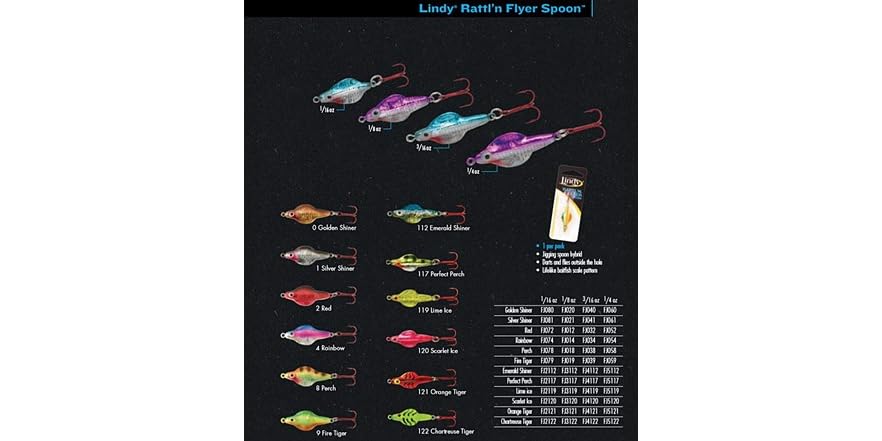 Lindy Rattl'N Flyer Ice Fishing Lure