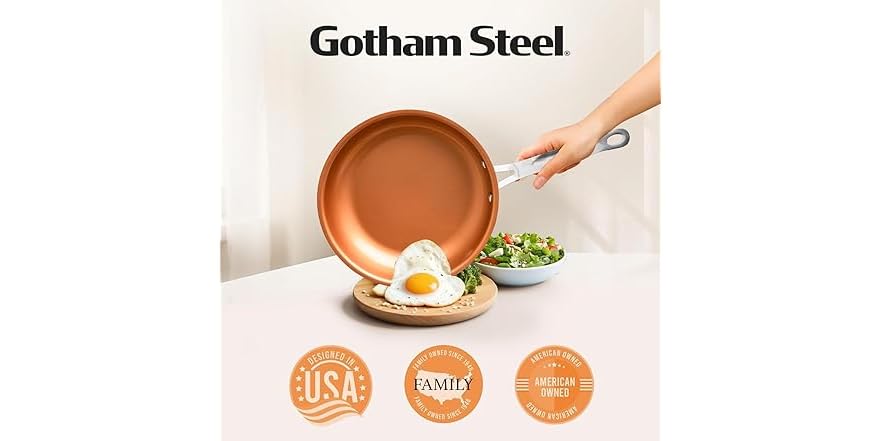 Gotham Steel Nonstick Frying Pan - 11 Inch