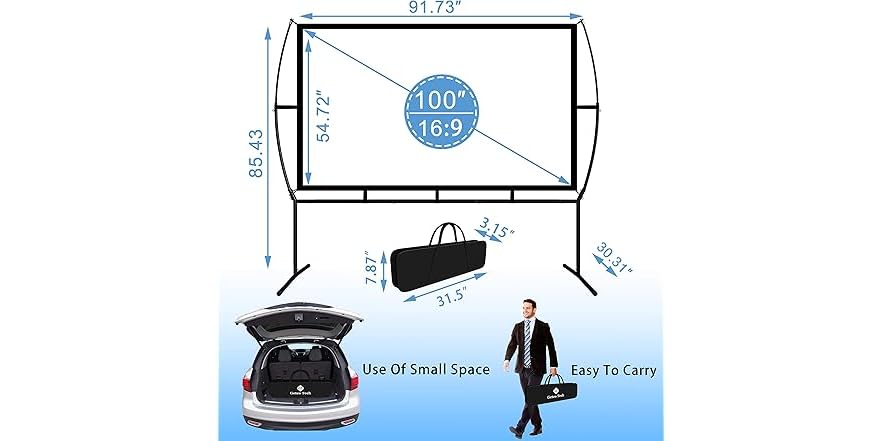 GT GETCO TECH Projector Screen