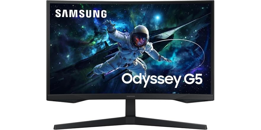(NEW) Samsung 27" Odyssey G55C Series QHD 1000R Curved Gaming Monitor