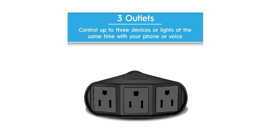 Brookstone 3 Outlet Outdoor Smart Plug