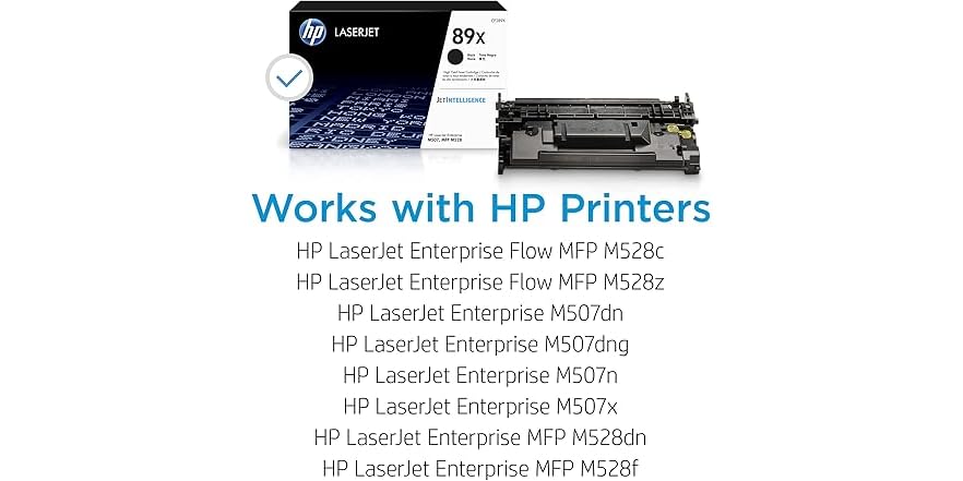HP 89X Black High-yield Toner Cartridge