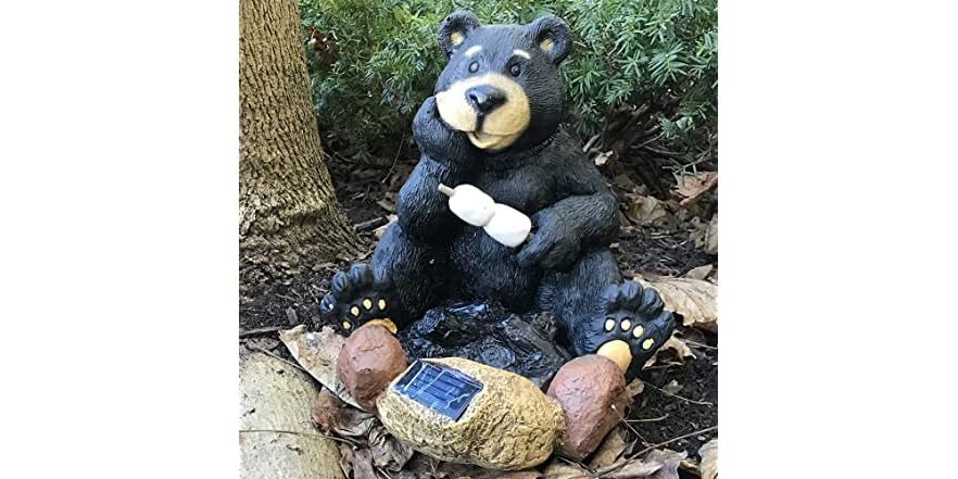 Design House Solar Powered LED Bear