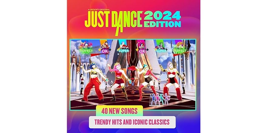 Just Dance 2024 Edition Amazon Exclusive Bundle (Code in Box)