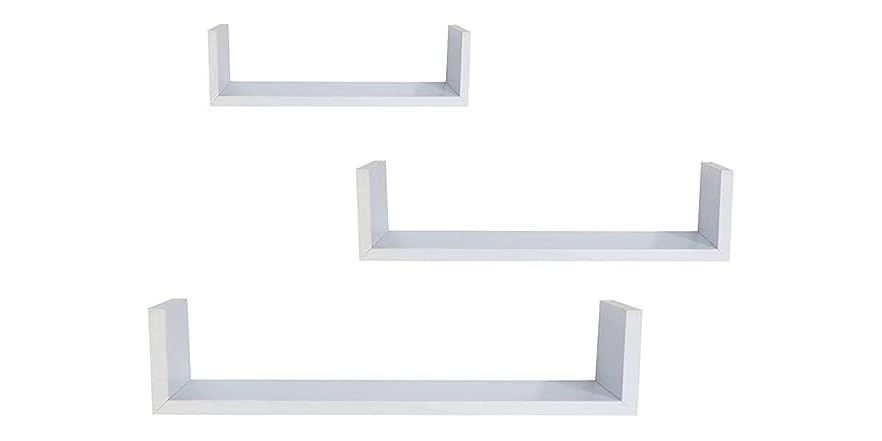 EWEI'S HomeWares 3 Floating U Shelves
