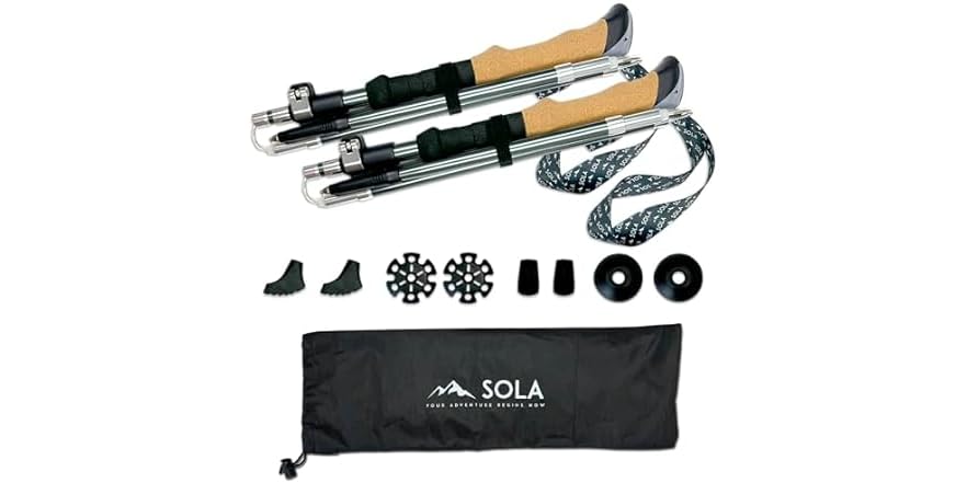 SOLA Collapsible Hiking poles Foldable