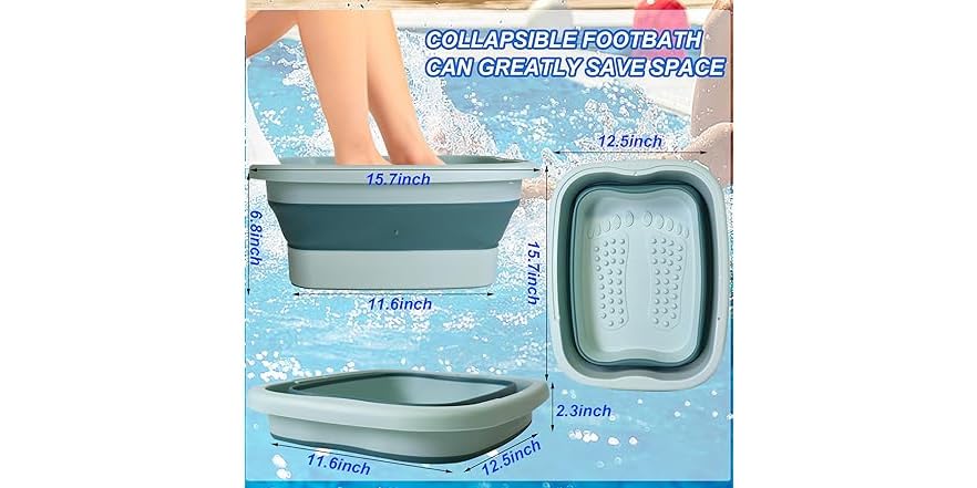 Collapsible Pool Foot Wash Tray