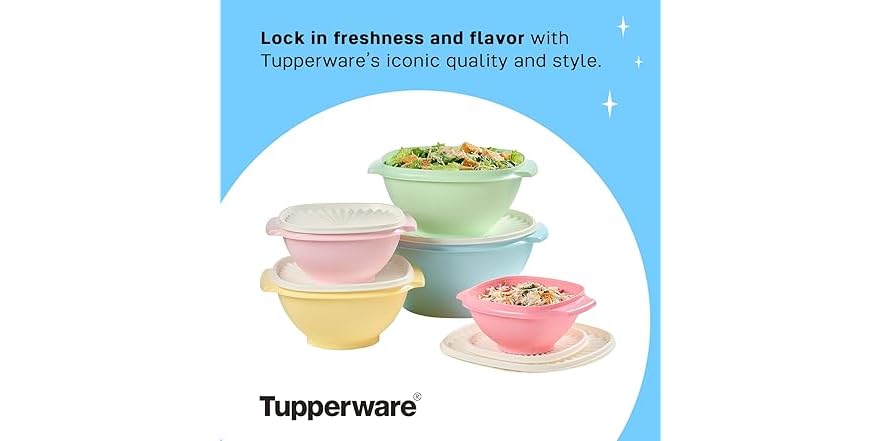 Tupperware Food Storage Container Set