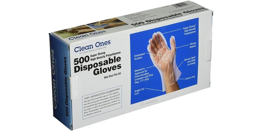 Clean Ones Disposable Glove- 500 Gloves