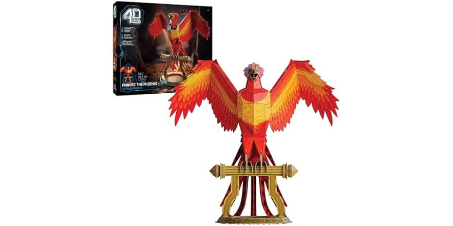 4D Build, Harry Potter Fawkes Phoenix 3D Model Kit