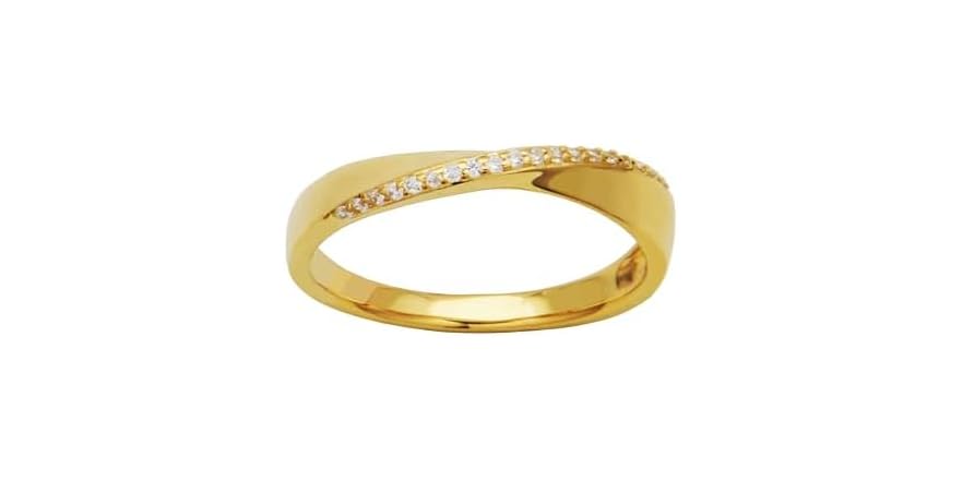Amazon Essential Crossover Eternity Ring