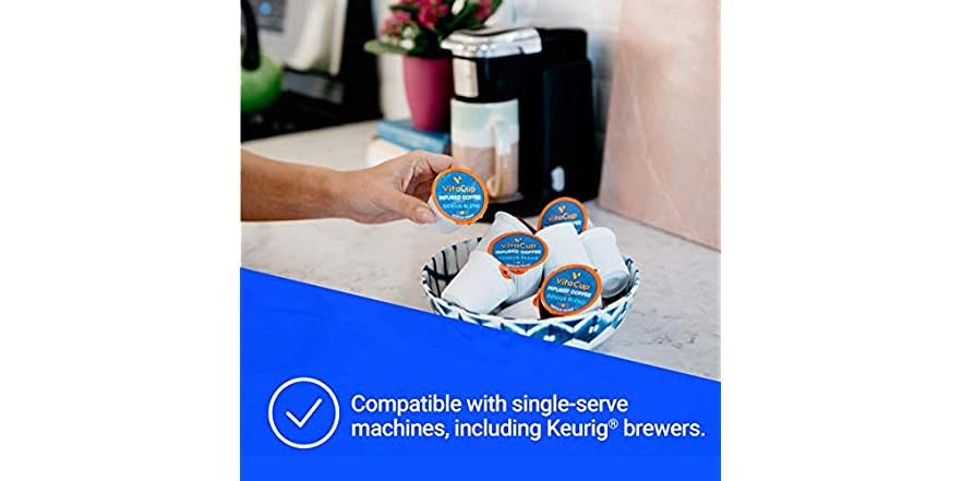 VitaCup Genius Blend Coffee Pods, 16-Count