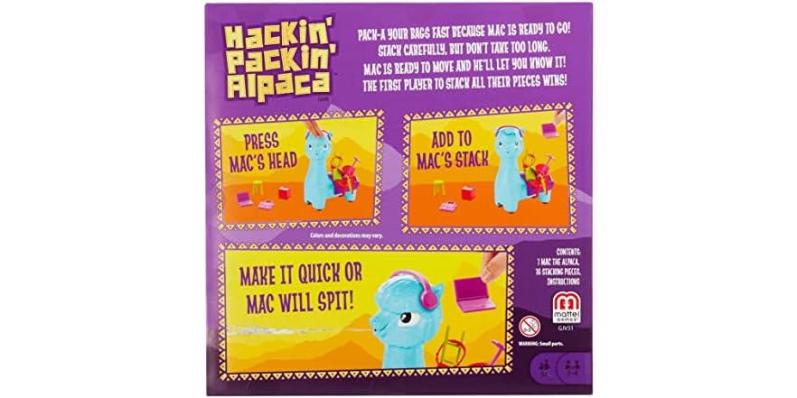 Mattel HACKIN' PACKIN' Alpaca