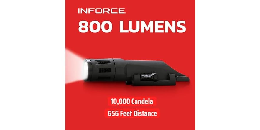 Inforce WMLx White Gen 2 800L Gun Mounted Light