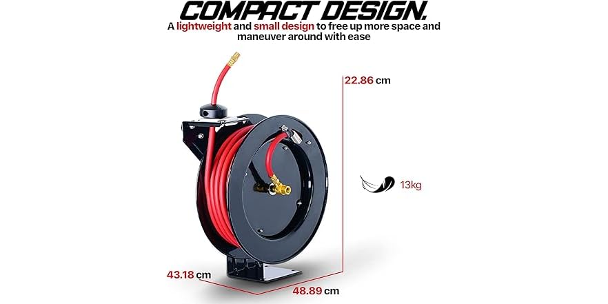 ReelWorks Air Hose Reel Max 300PSI