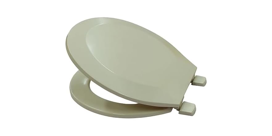 J&V TEXTILES Elongated Bevel Toilet Seat
