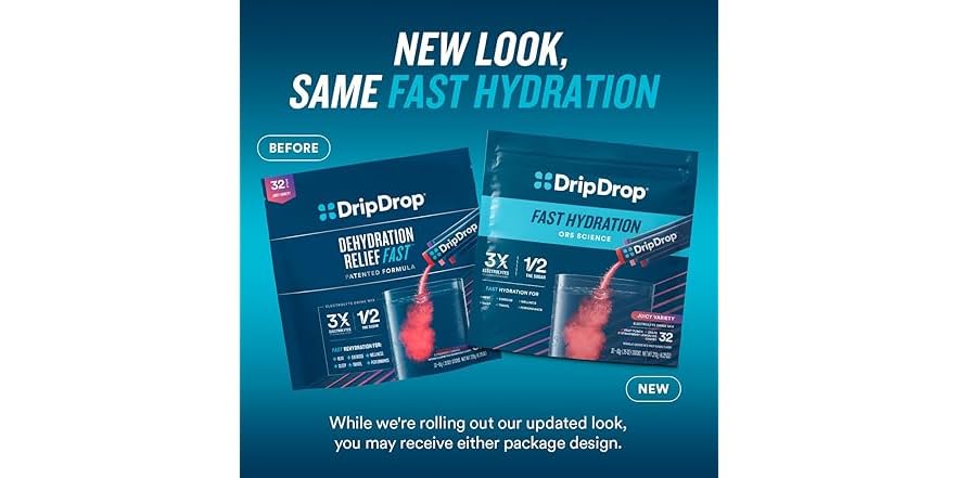 DripDrop Hydration Packets - Juicy Variety Pack