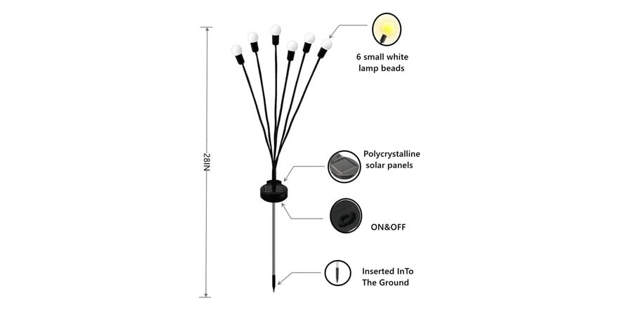 4-PK Firefly Lights with Flexible Wires