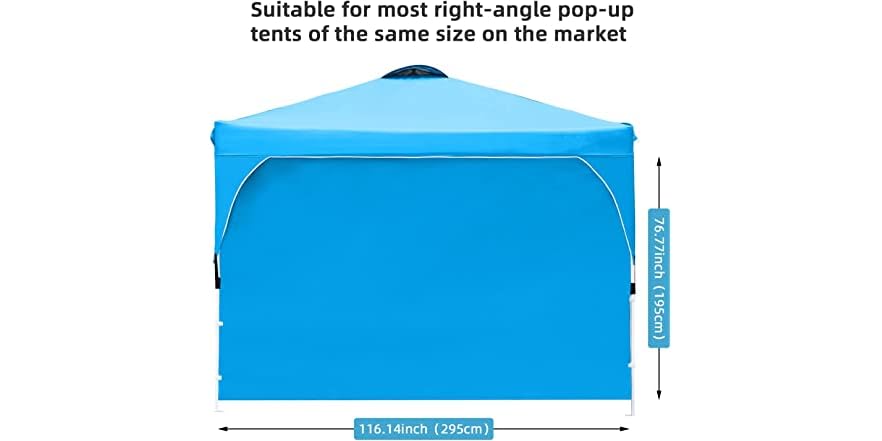 Shadearea Instant Canopy SunWall 10x10FT