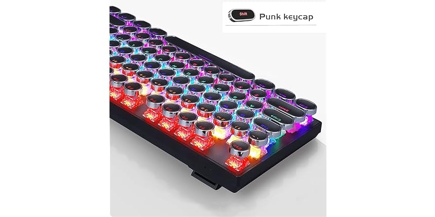 Backlit Rounded Caps Gaming Keyboard