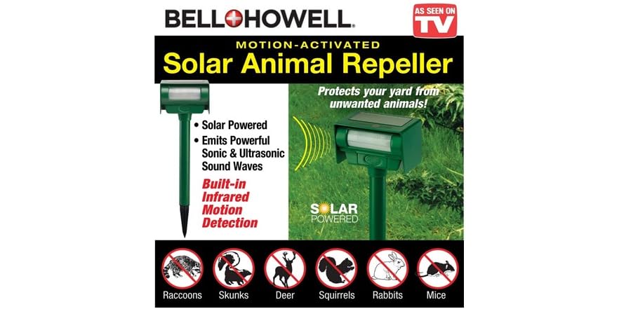 Bell+Howell Solar Animal Repeller Stake