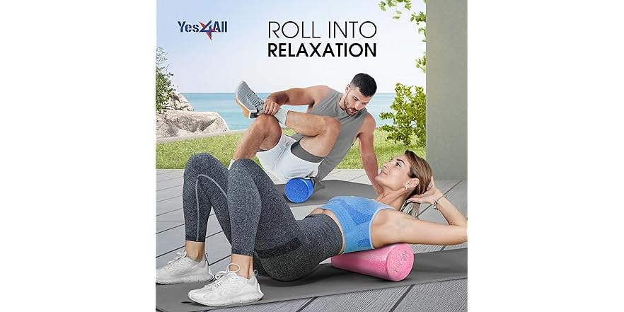 Yes4All High Density Foam Roller for Back