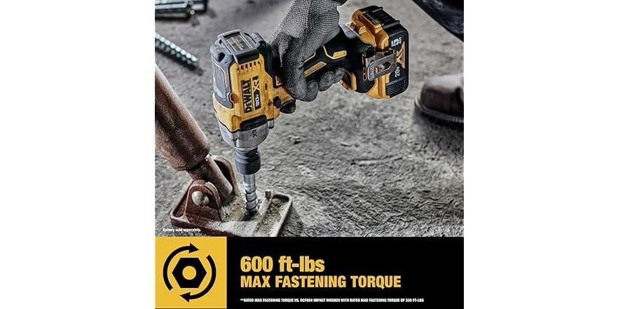 DEWALT DCF892B 20V MAX XR Impact Wrench, 1/2"