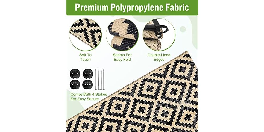 joyrally Outdoor Rugs 9x12 for Patios