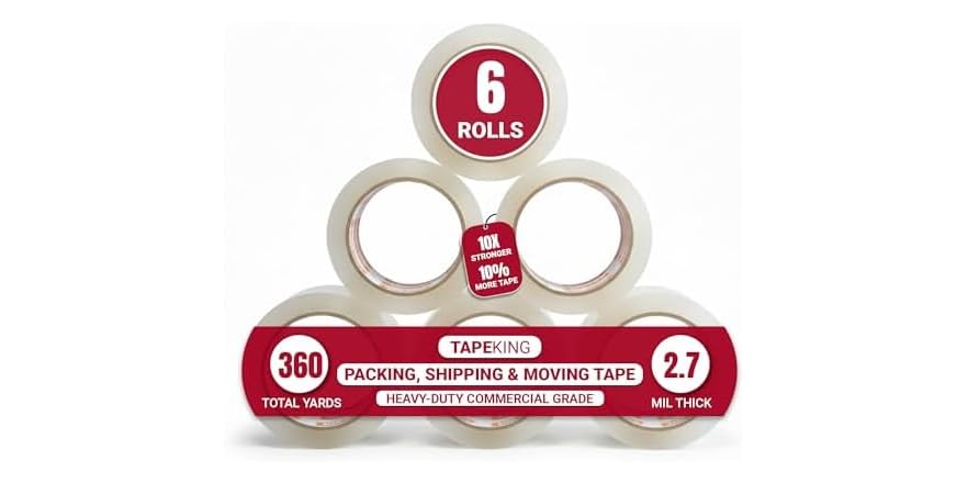 Tape King Clear Packing Tape - 60 Yards