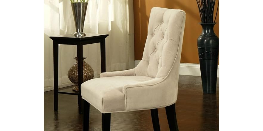 Casablanca Cream Tufted Dining Chair