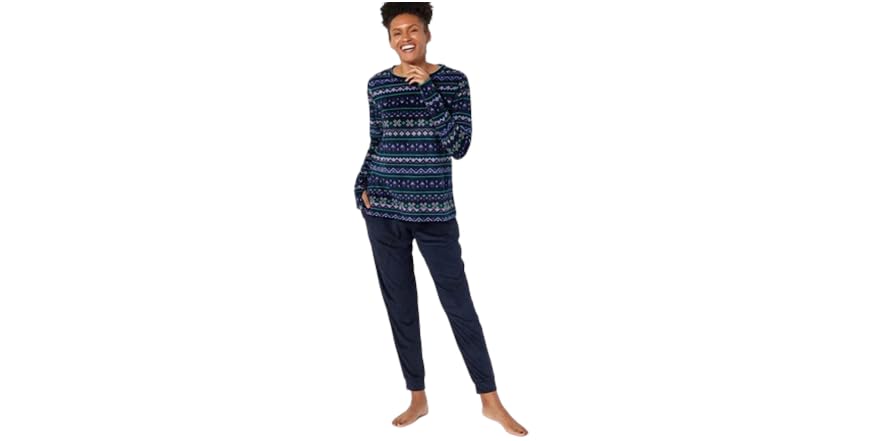 Cuddl Duds Velour Lounge Set - Women's
