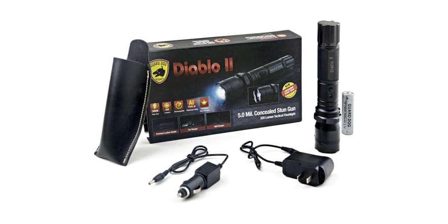 Guard Dog Diablo II Tactical Flashlight + Stun Gun