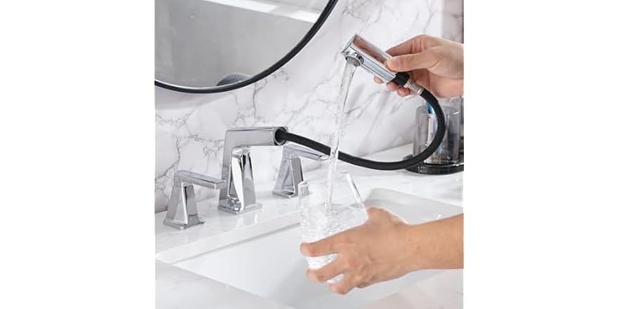 RAINREVIVE Pull Out Bathroom Faucet (Open Box)