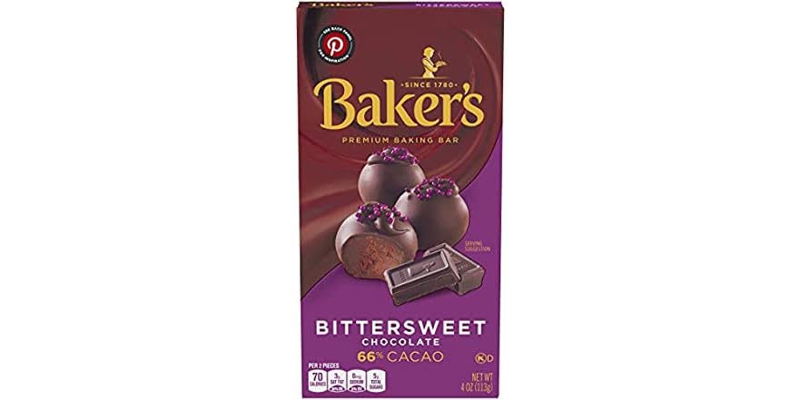 Baker's Premium Bittersweet Chocolate Baking Bar, 12 Pack