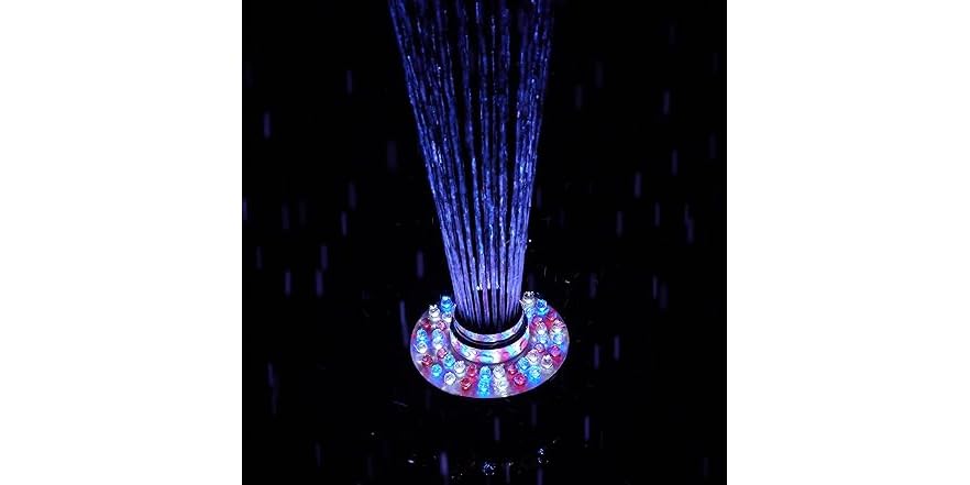Floating Spray Fountain with 48 LED Lights