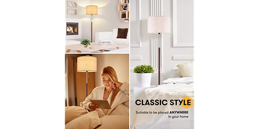 VerRon Modern Tall Standing Floor Lamp