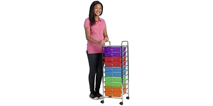 ECR4Kids 10-Drawer Mobile Organizer