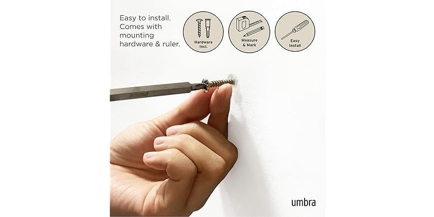 Umbra Flip Wall-Mounted Coat Rack Rail Hook