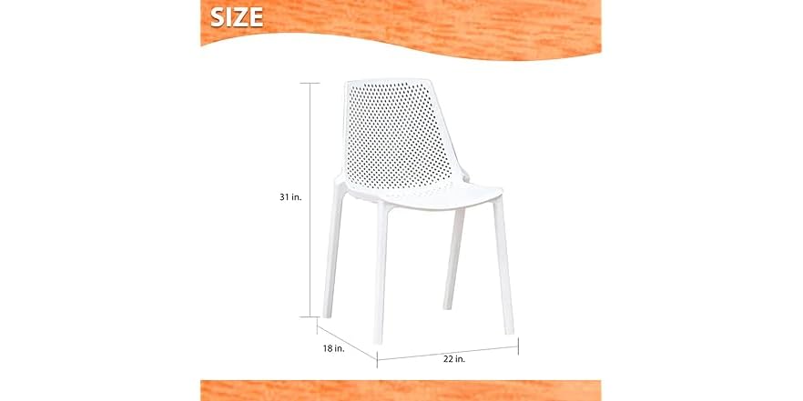 Amazonia Miami Patio Side Chairs | Set of 4