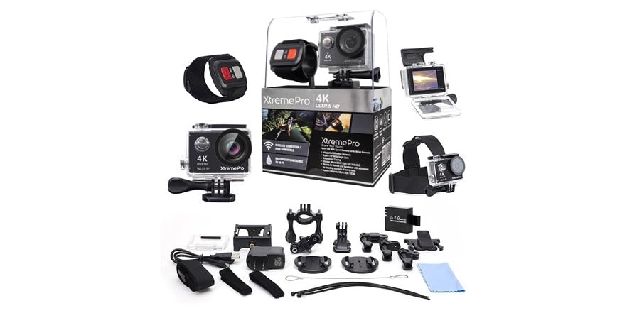 XtremePro 4K Wifi Ultra HD Sport Camera+ Accessories