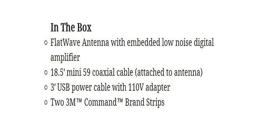 Winegard FlatWave Amped Digital HD Indoor TV Antenna