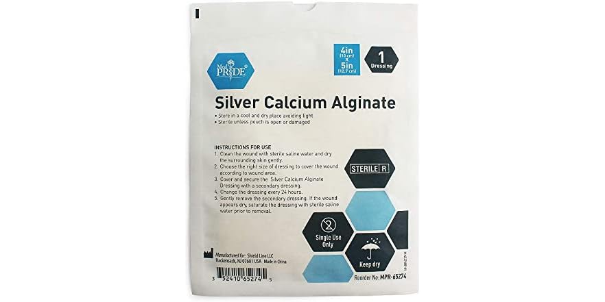 Silver Calcium Alginate Dressing Pads