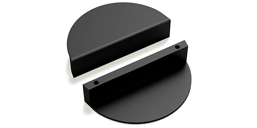 12 Pack Black Circle Drawer Pulls