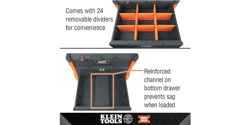 Klein Tools 54823MB MODbox 3-Drawer Tool Organizer