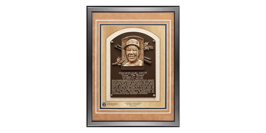 Ozzie Smith 11x14 Framed Baseball HOF Plaque