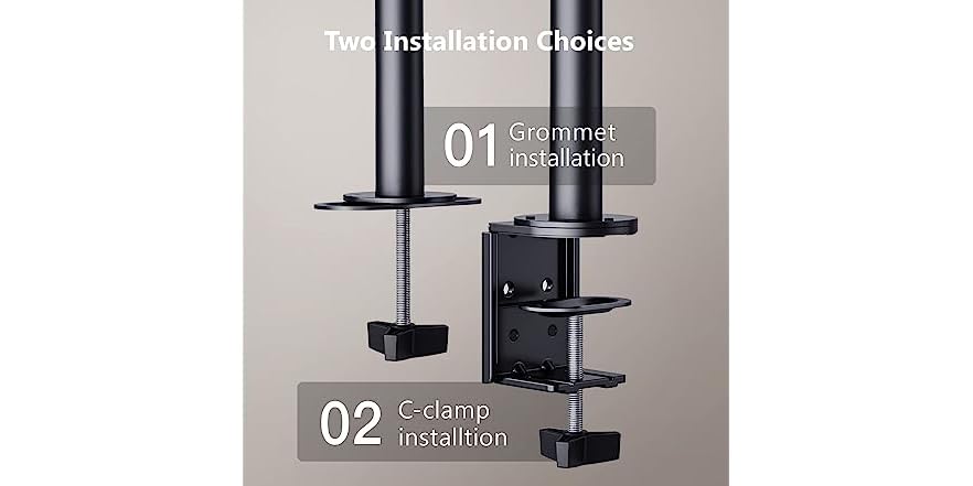 Ergear Heavy Duty Dual Monitor Stand